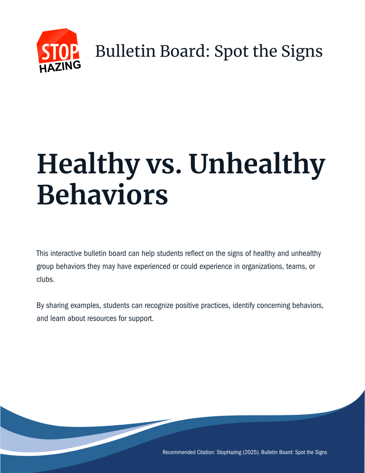 National Hazing Awareness Week 2025 | StopHazing | Hazing Prevention ...